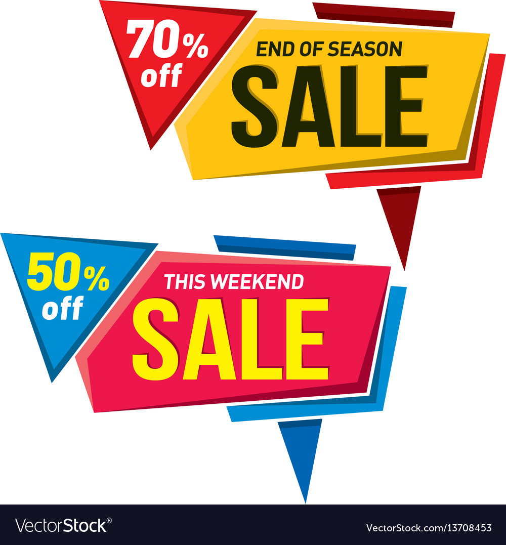 Sale label price tag banner badge template Vector Image Sale label price tag banner badge template Vector Image