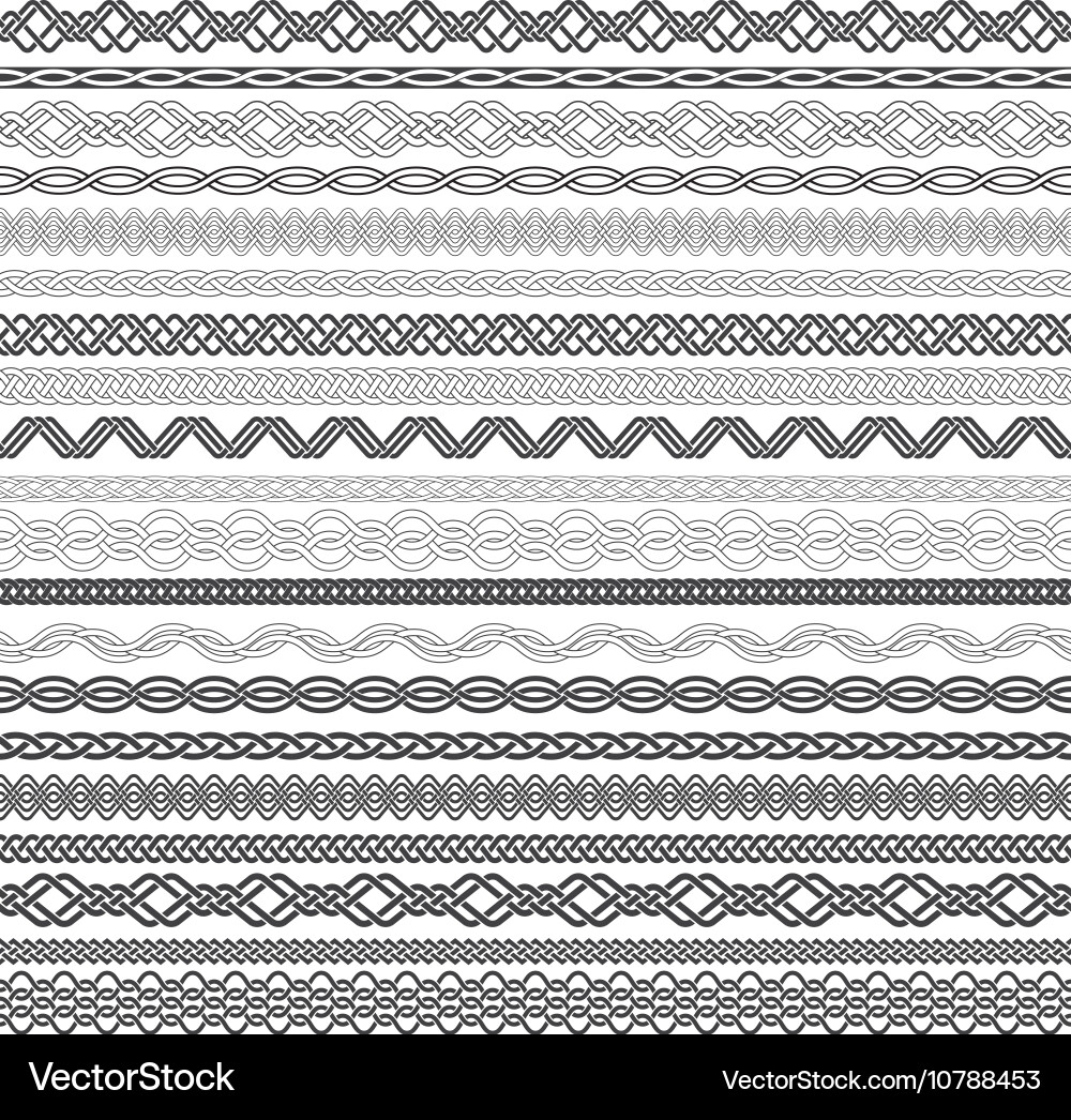 Set vintage borders for design Royalty Free Vector Image