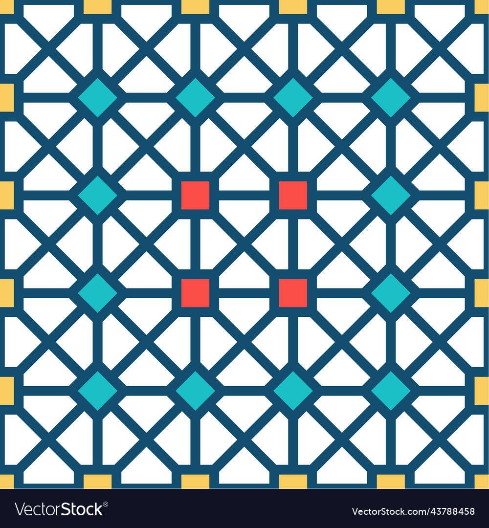 Abstract tile pattern Royalty Free Vector Image