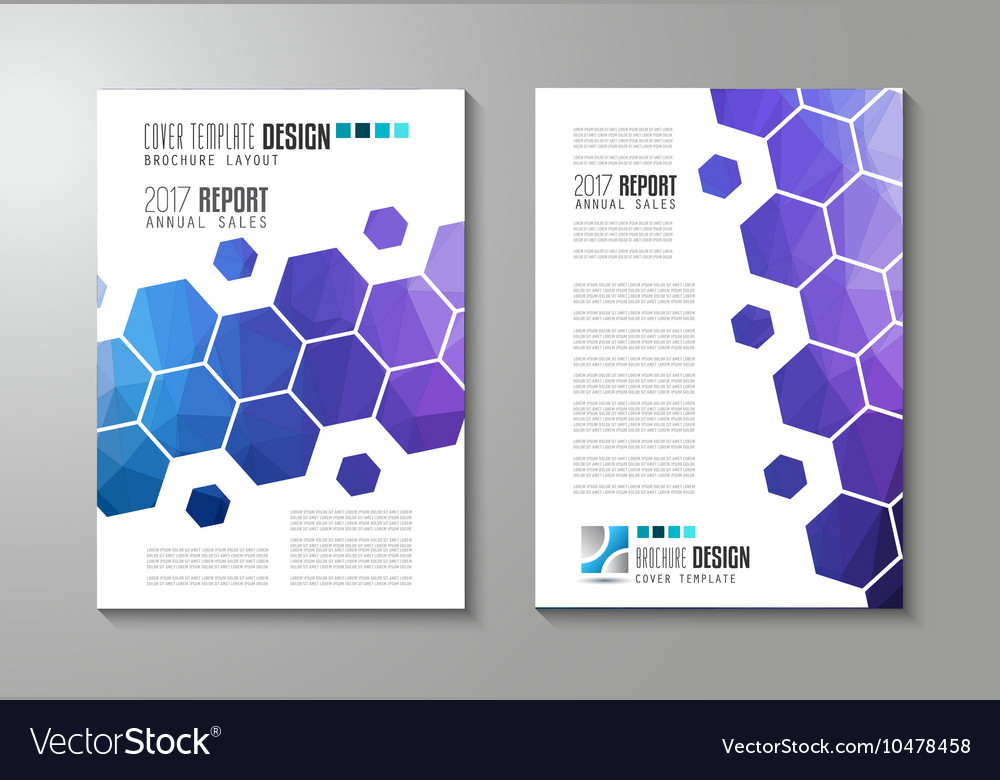 Cover design document template Royalty Free Vector Image