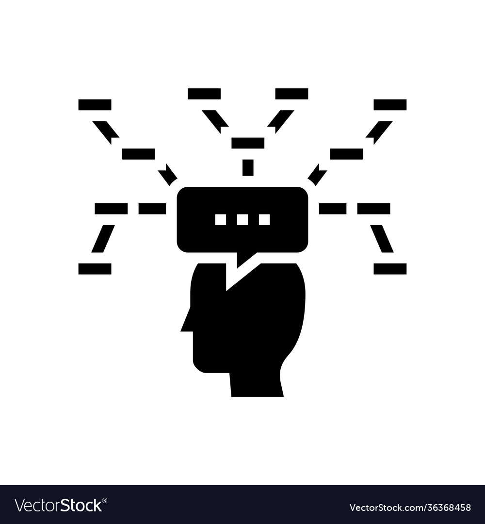 Decision theory glyph icon Royalty Free Vector Image