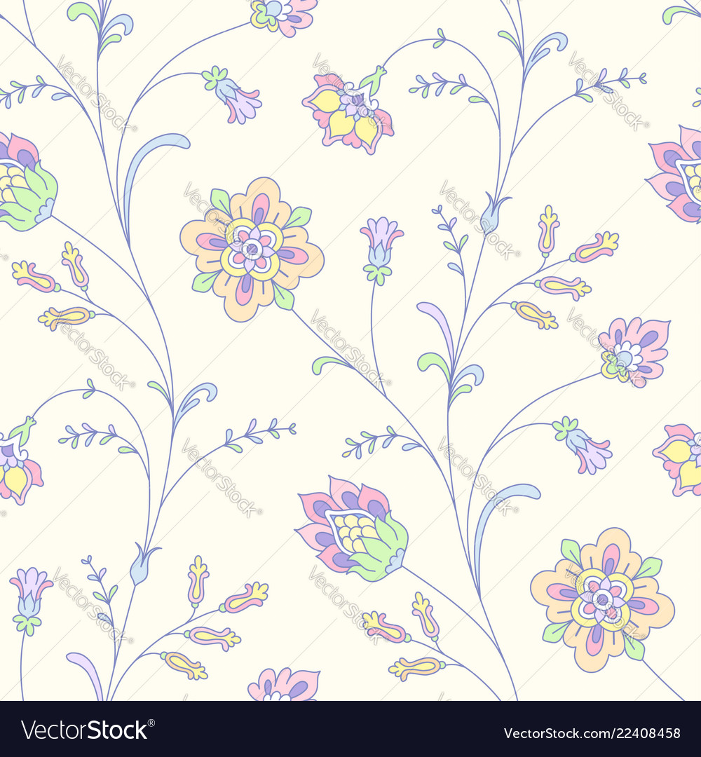 Floral seamless pattern Royalty Free Vector Image