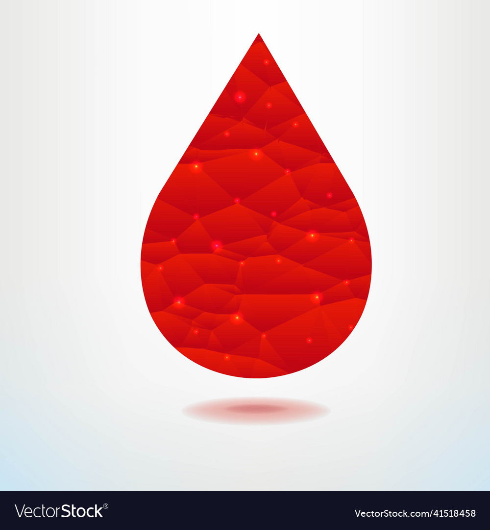 Isolated Blood Drop