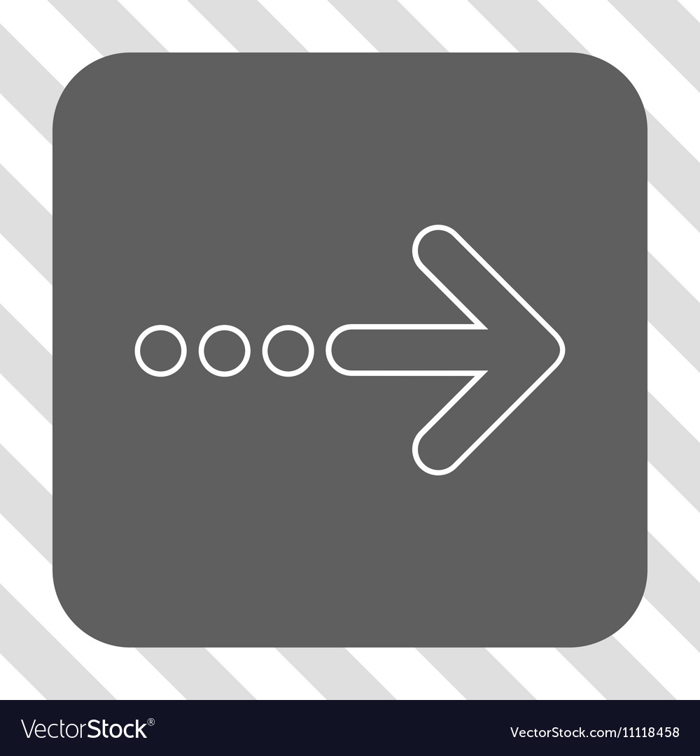 Send right rounded square button Royalty Free Vector Image