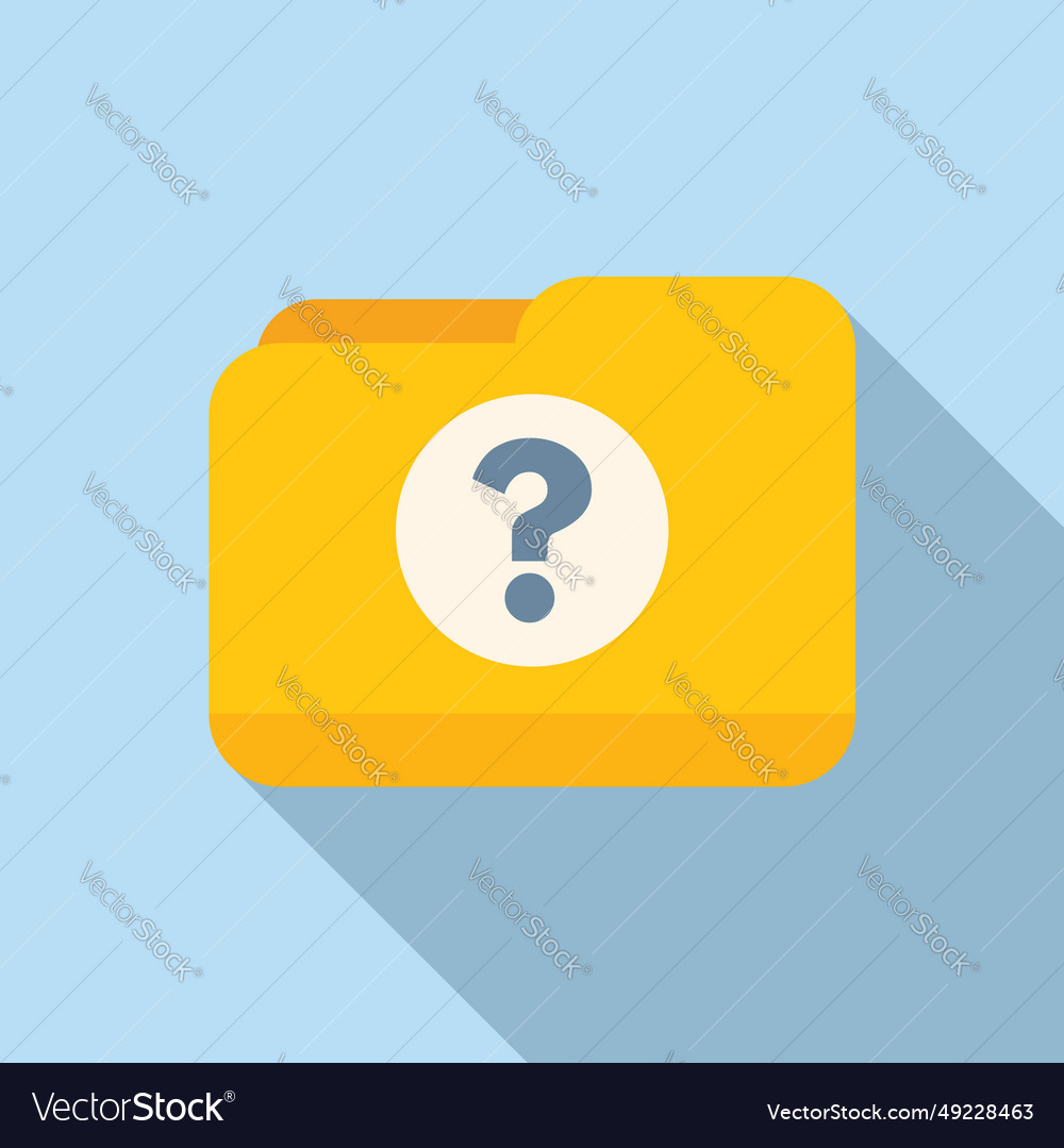 Anonymous hidden folder icon flat data Royalty Free Vector