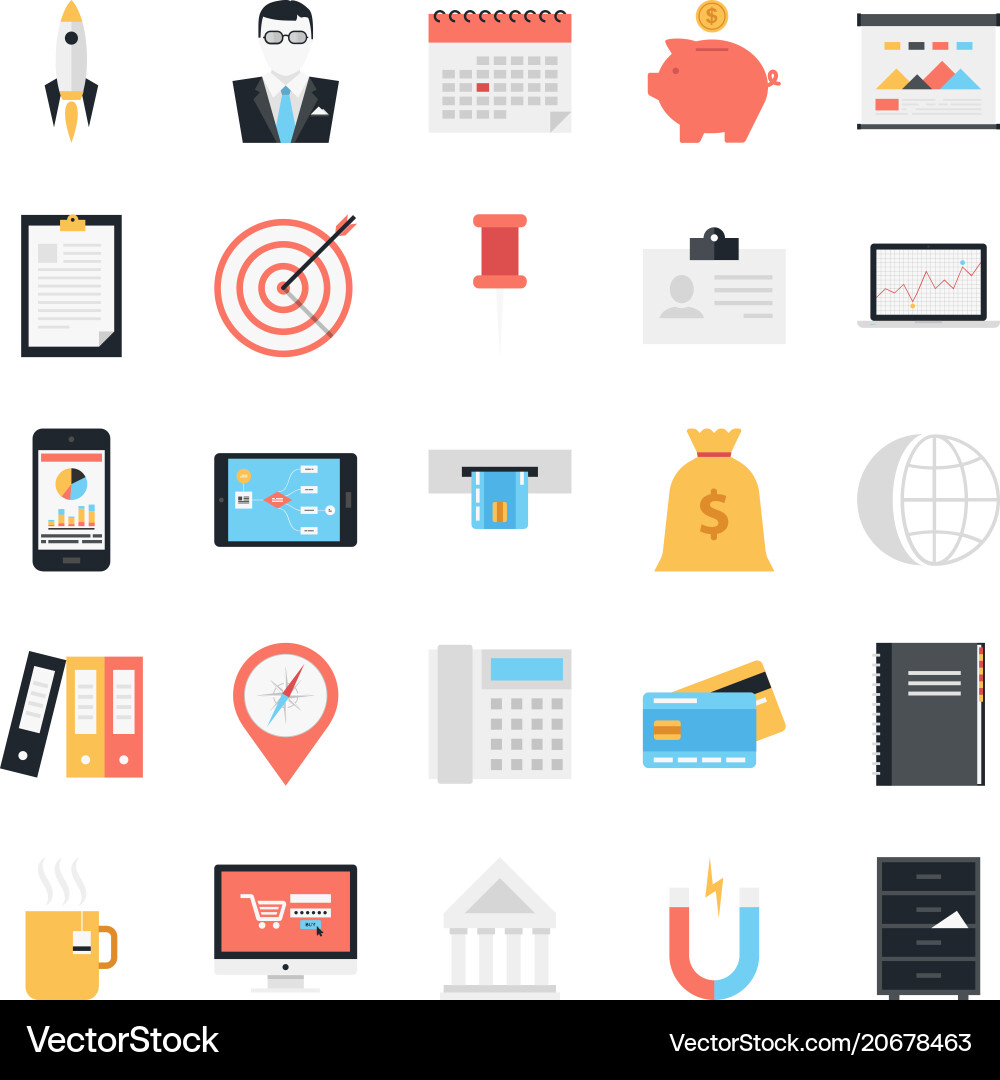 Business and finance Royalty Free Vector Image