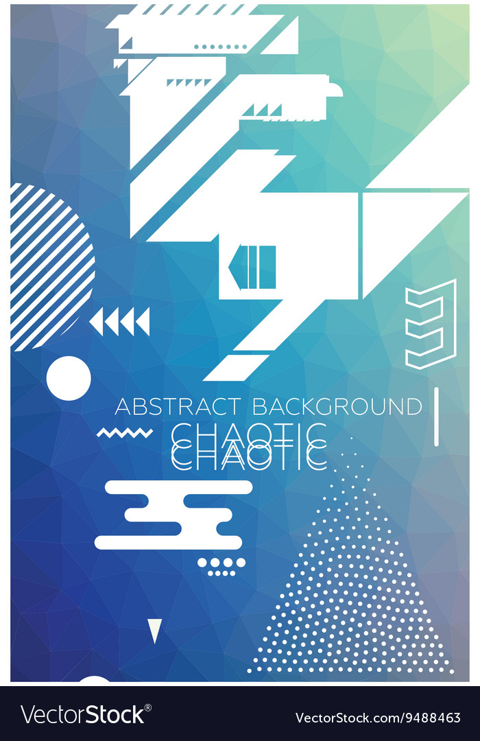 Chaotic abstract background Royalty Free Vector Image