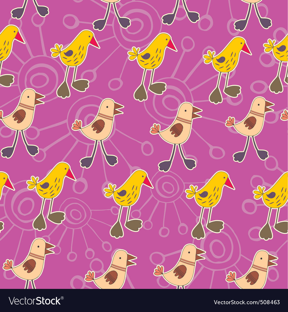 Chicks pattern Royalty Free Vector Image - VectorStock