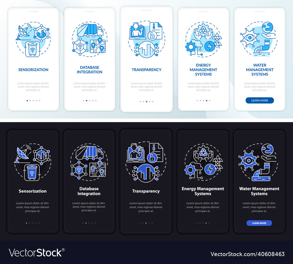 City Management Digitalization Onboarding Mobile Vector Image