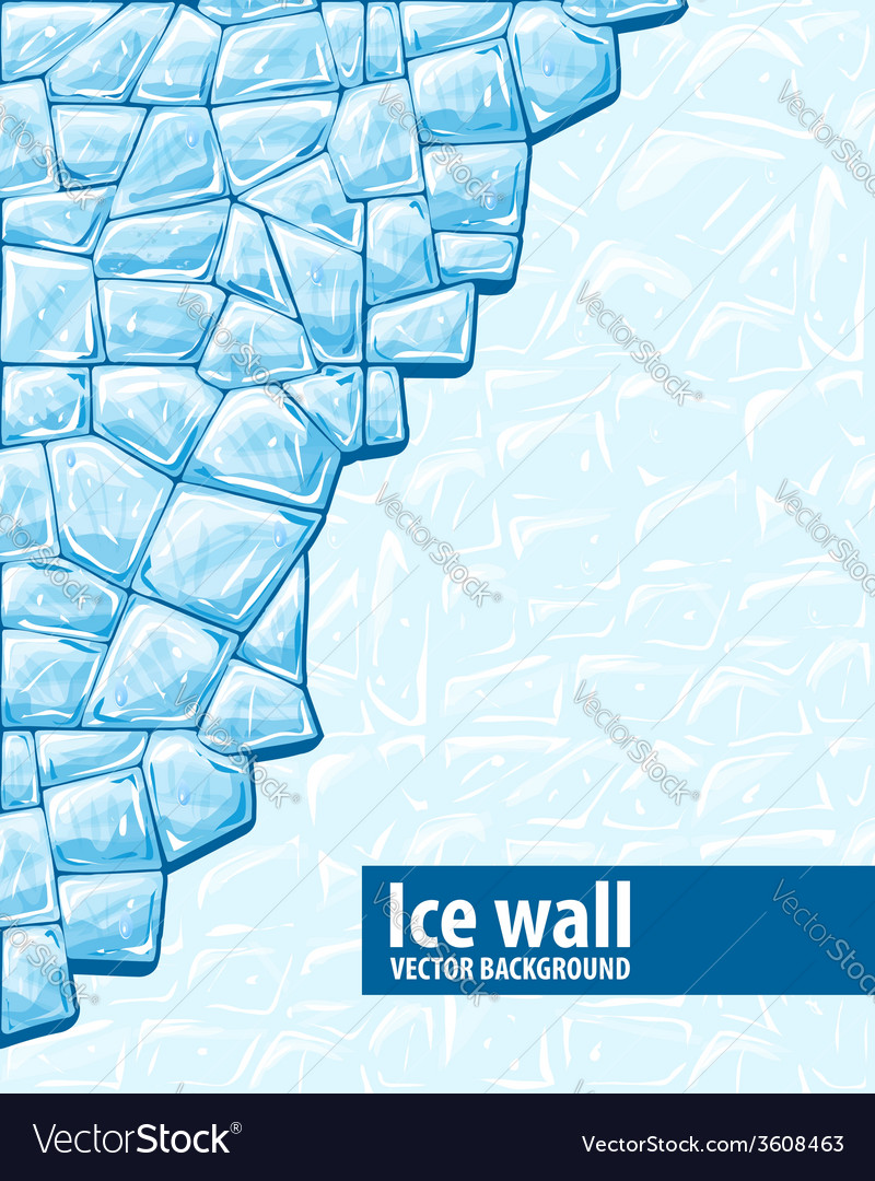Ice wall Royalty Free Vector Image - VectorStock