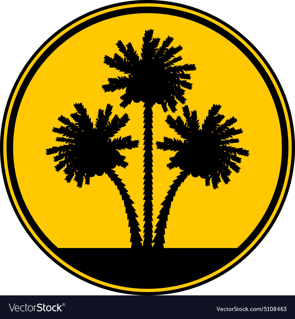 Palm button Royalty Free Vector Image - VectorStock