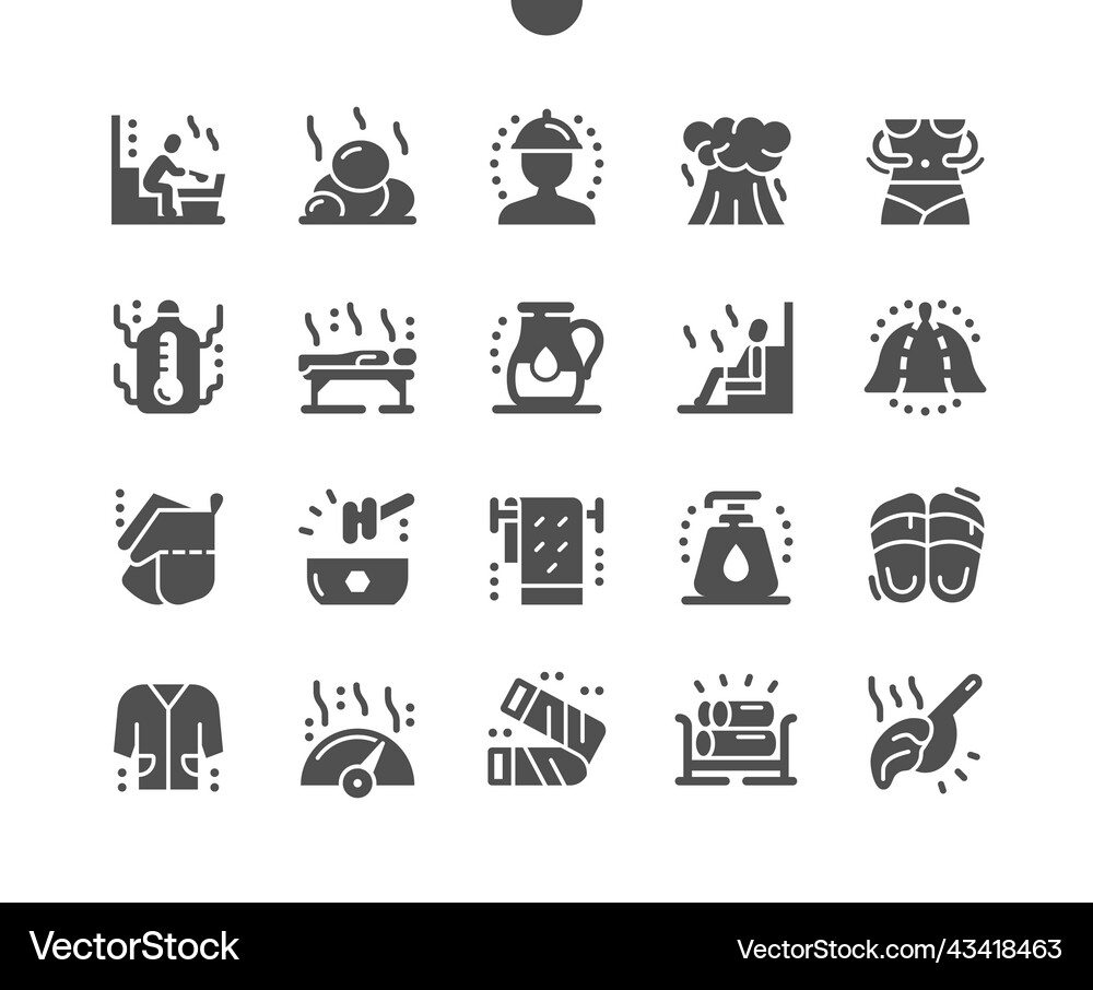 Sauna hot stones and steam Royalty Free Vector Image