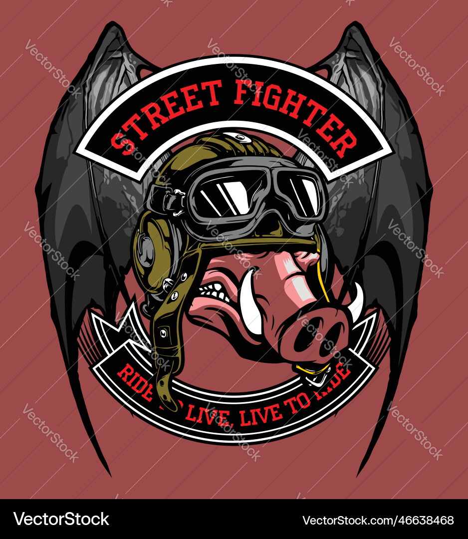 Biker template for graphic design Royalty Free Vector Image