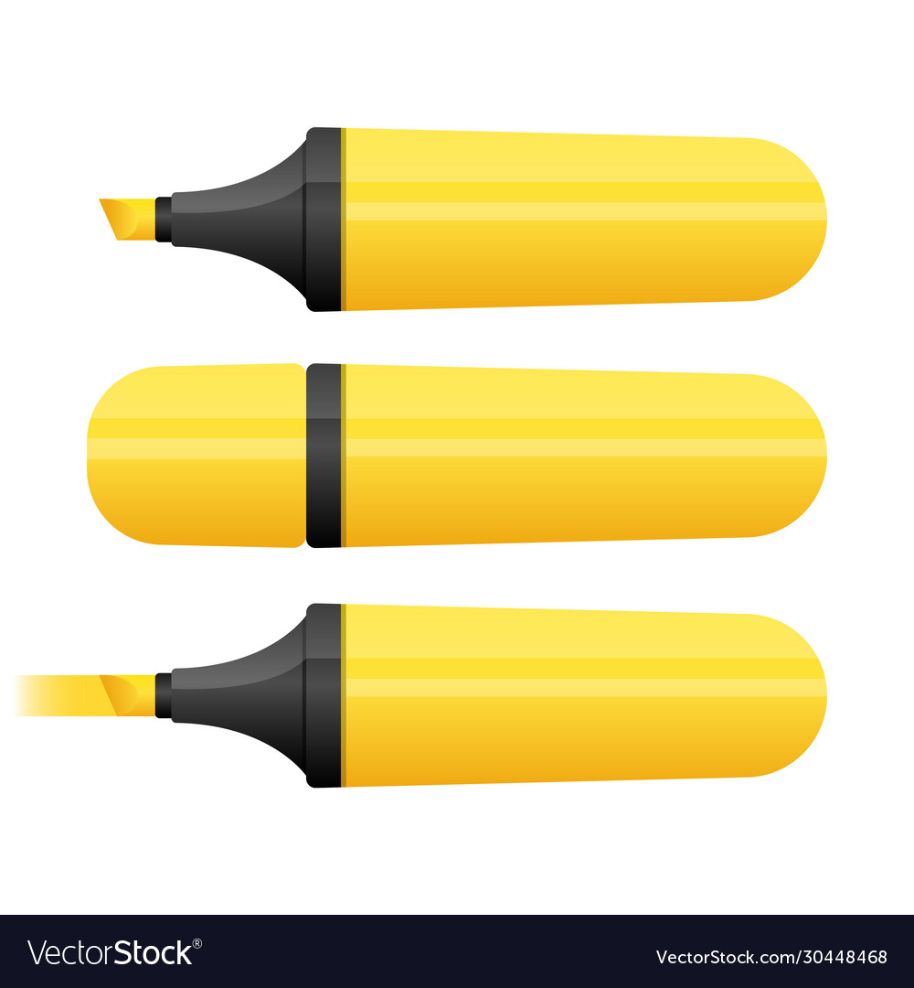 Colored marker set Royalty Free Vector Image - VectorStock