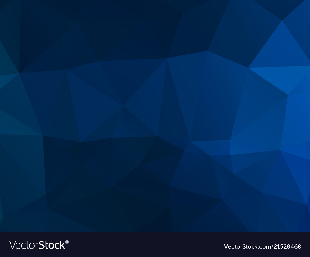 Dark blue mosaic triangle pattern Royalty Free Vector Image