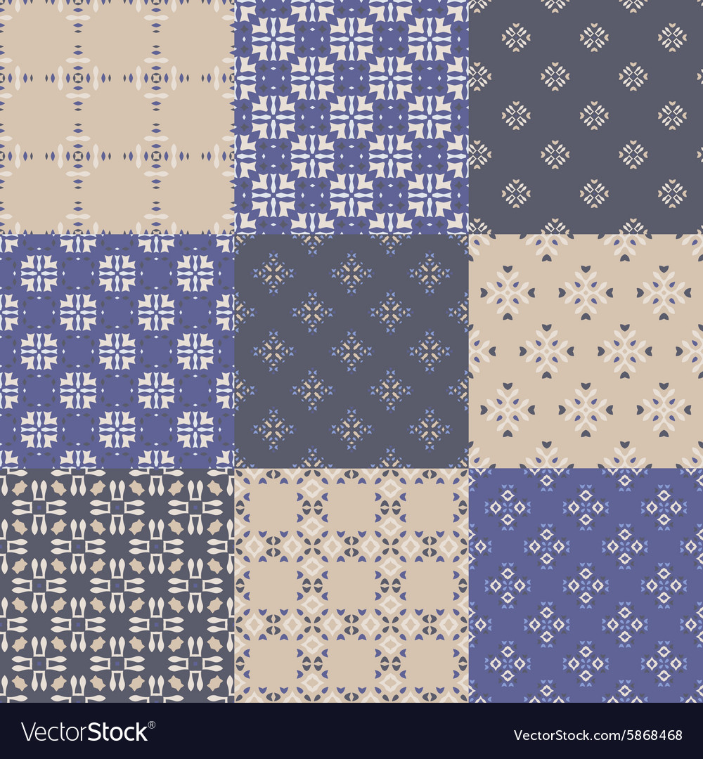 Pattern set Royalty Free Vector Image - VectorStock