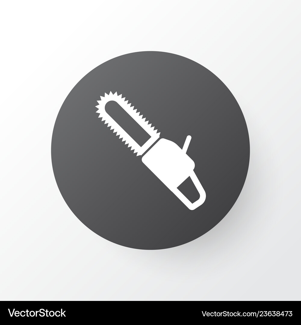 Chainsaw icon symbol premium quality isolated saw Vector Image