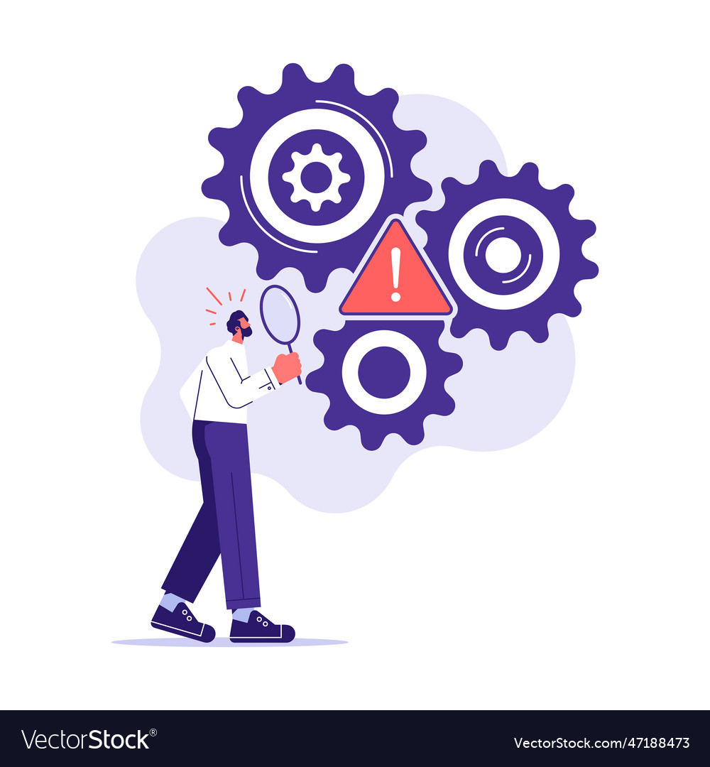Search for problem and find solution or answer Vector Image