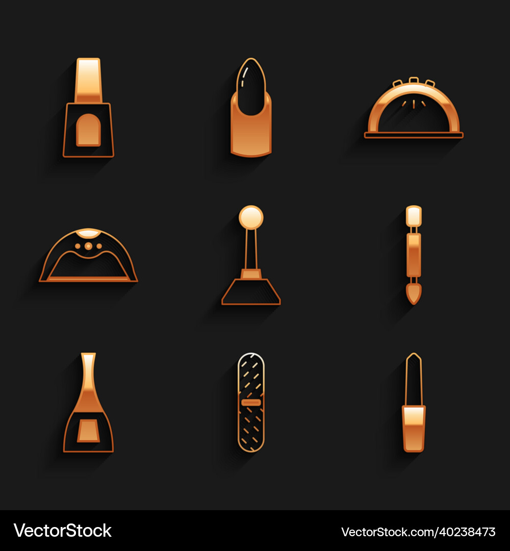 Set milling cutter for manicure nail file Vector Image
