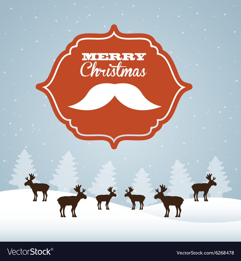 Christmas hipster style Royalty Free Vector Image