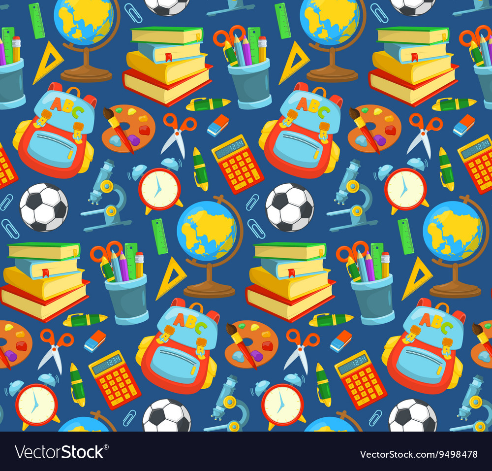 Different school objects Royalty Free Vector Image