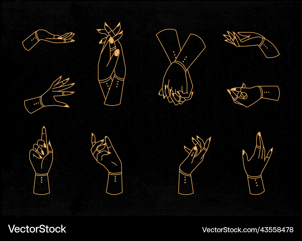 Hand mystical or celestial Royalty Free Vector Image