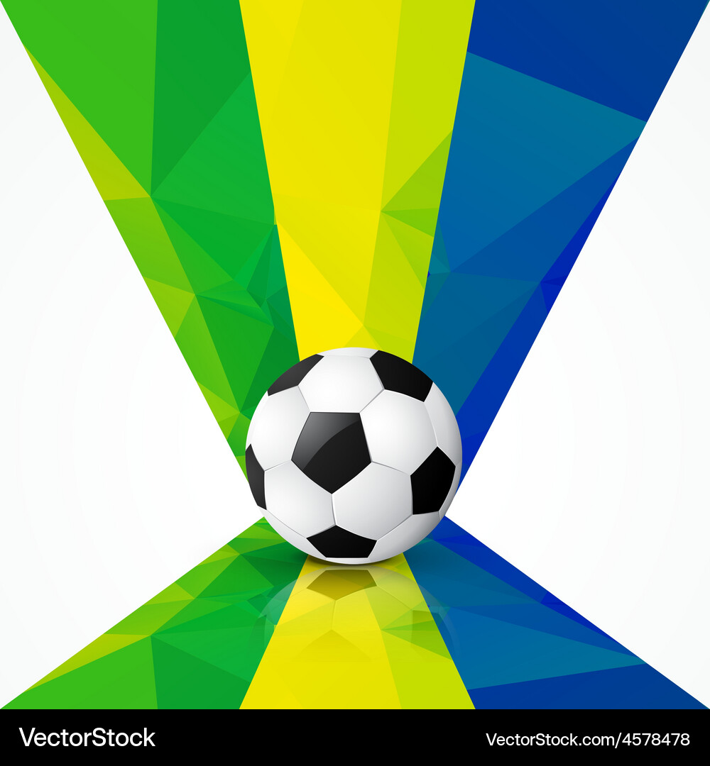 Stylish football design Royalty Free Vector Image