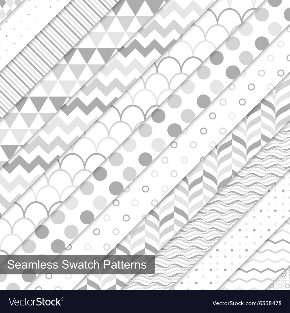 Swatch seamless patterns Royalty Free Vector Image