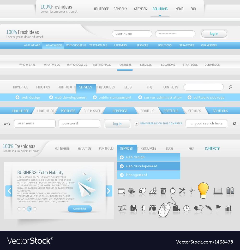 Web template Royalty Free Vector Image - VectorStock