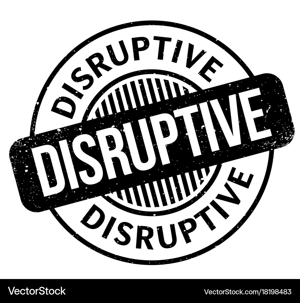 Disruptive rubber stamp Royalty Free Vector Image