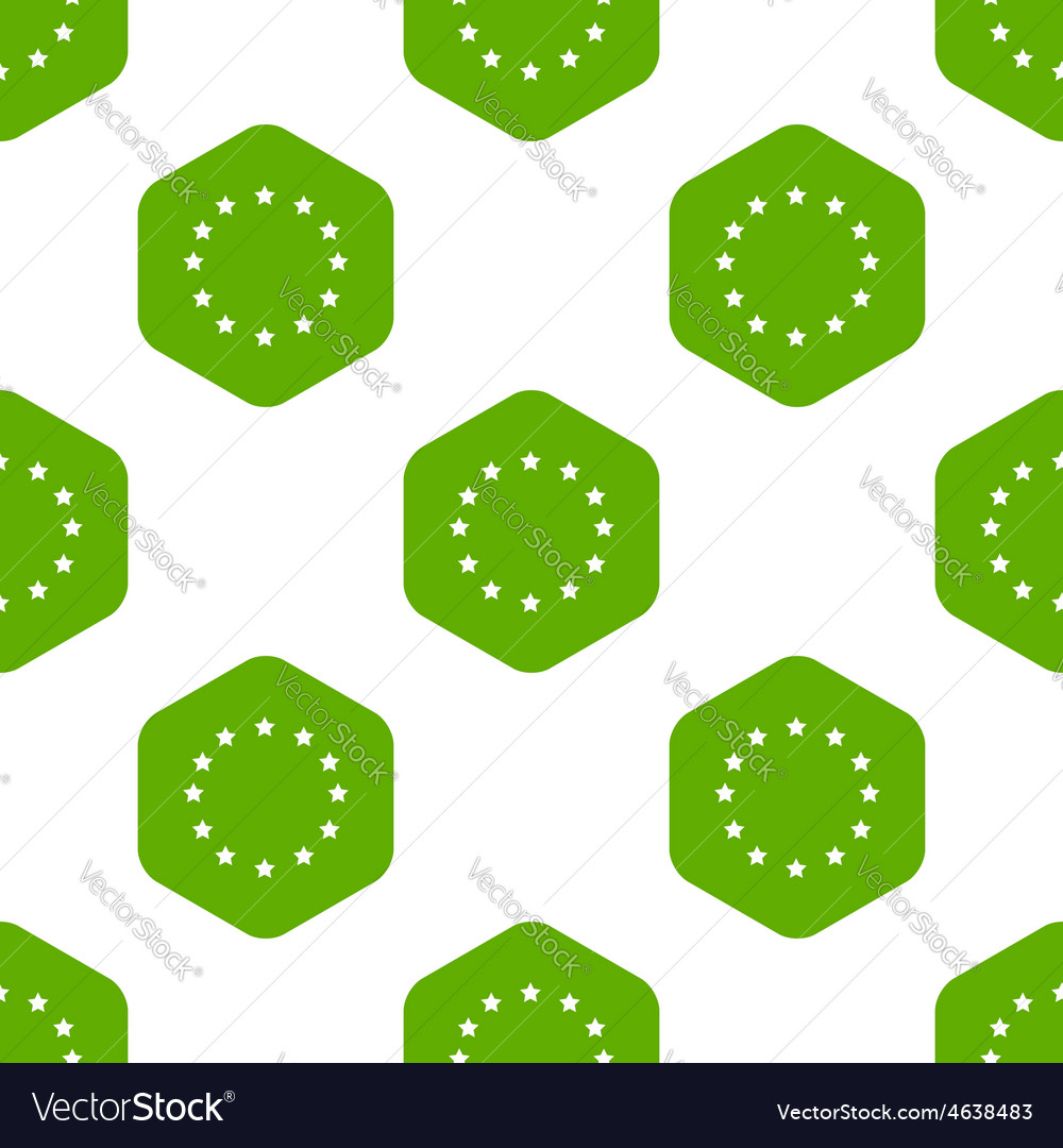 Eu emblem pattern Royalty Free Vector Image - VectorStock