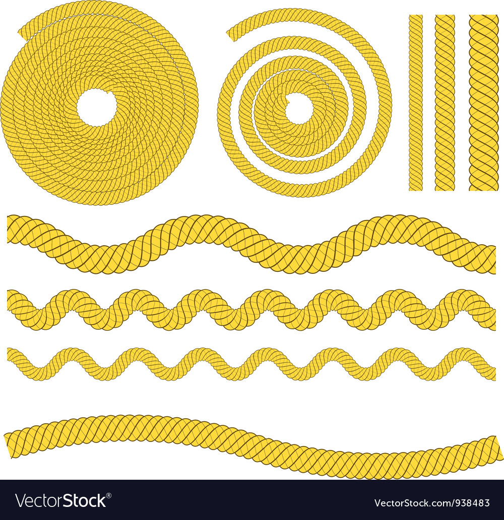 Ropes Royalty Free Vector Image - VectorStock
