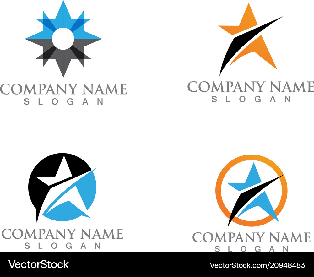 Star logo and symbols template icon design Vector Image