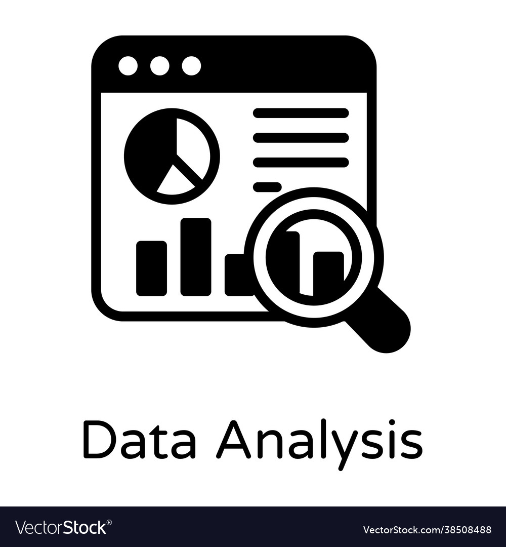 Data analysis Royalty Free Vector Image - VectorStock
