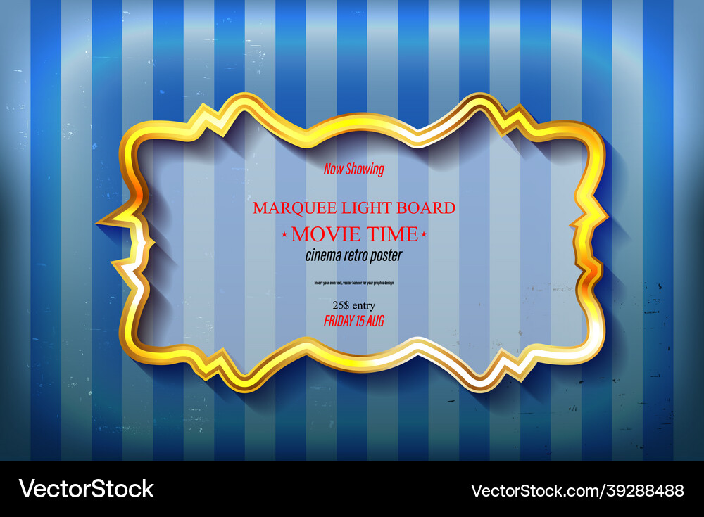 Ornamental frame on stripy wallpaper Royalty Free Vector