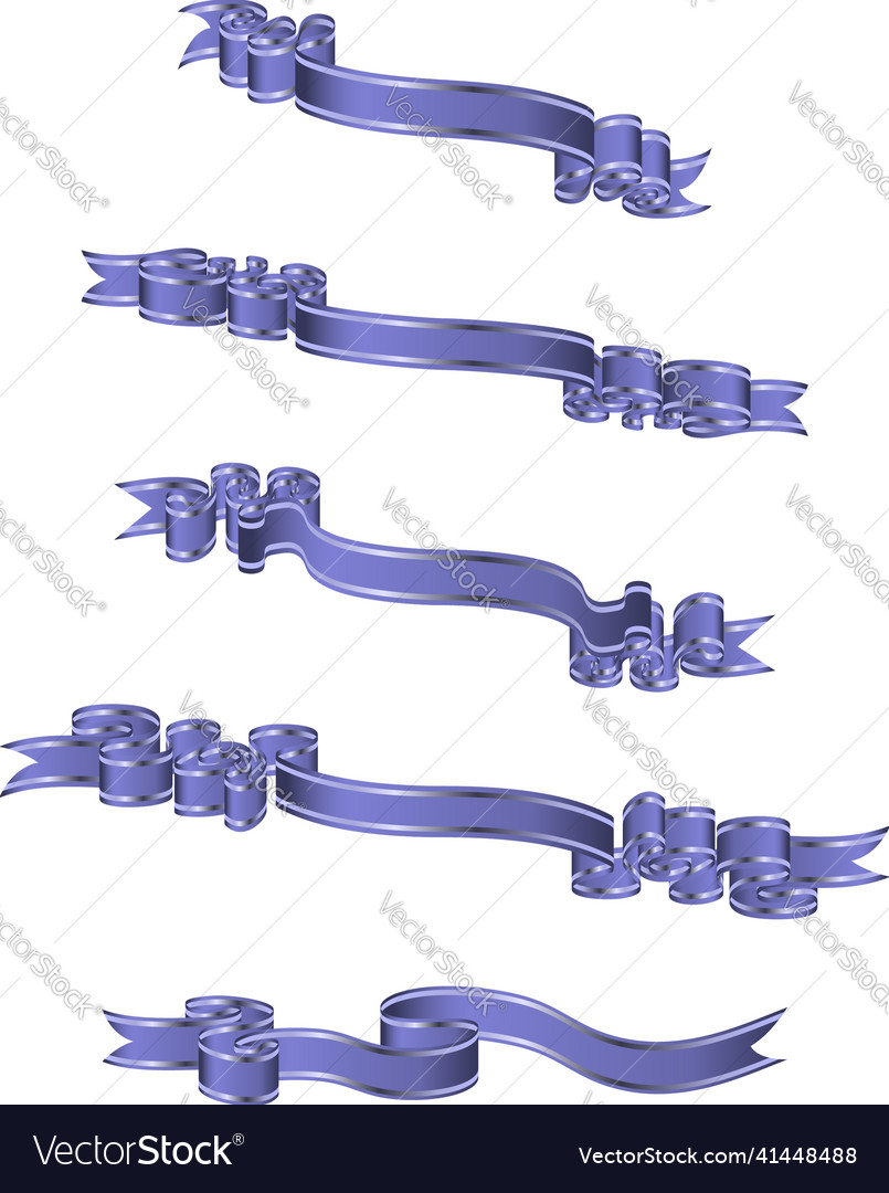 Ribbon set Royalty Free Vector Image - VectorStock