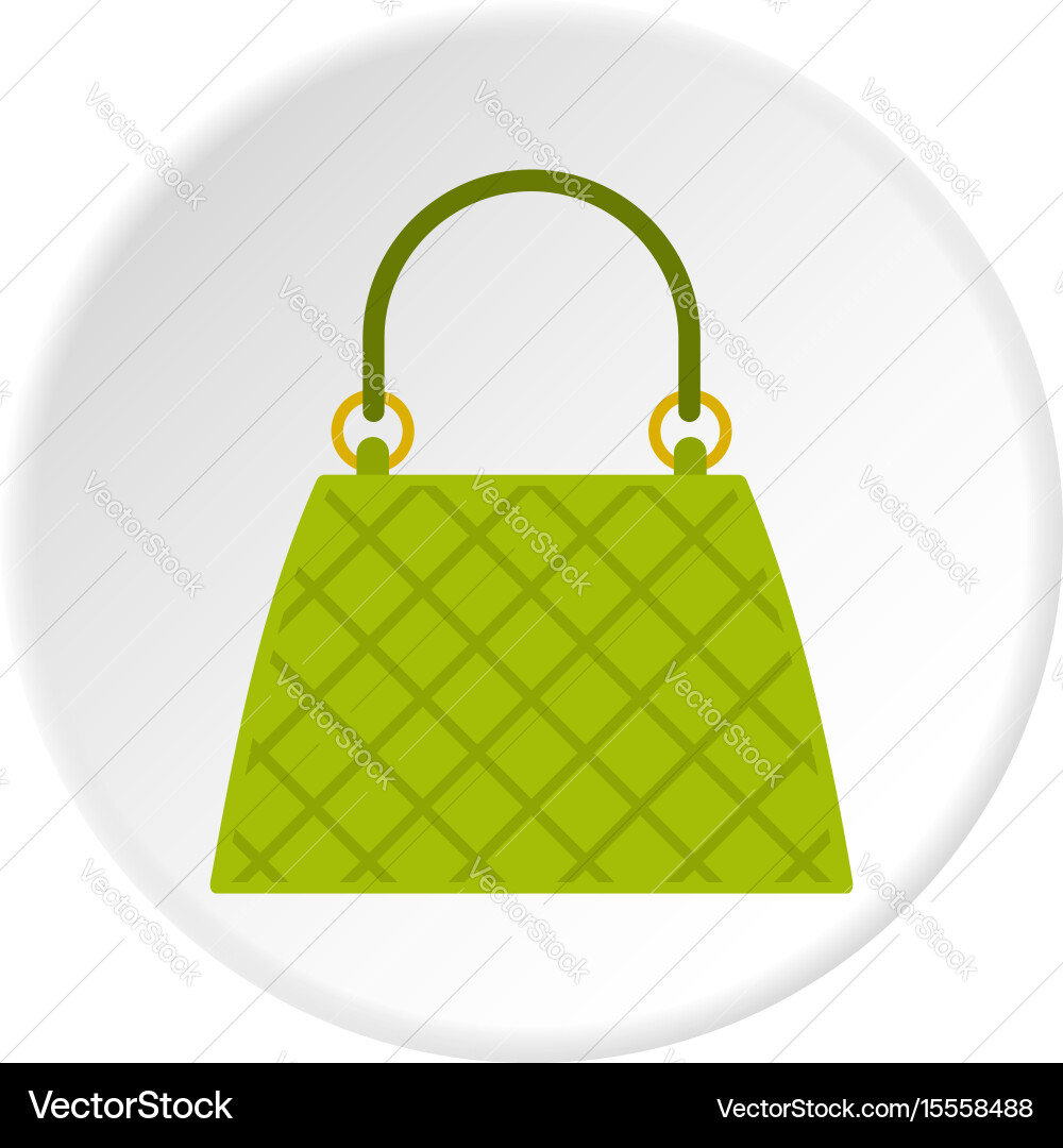 Small woman bag icon circle Royalty Free Vector Image