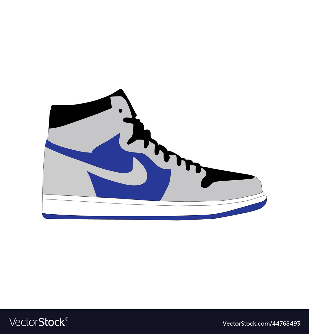 Air Jordan Shoe Icon Logo Design Royalty Free Vector Image