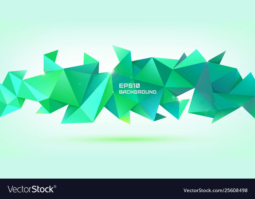 Abstract geometric 3d shape triangular Royalty Free Vector
