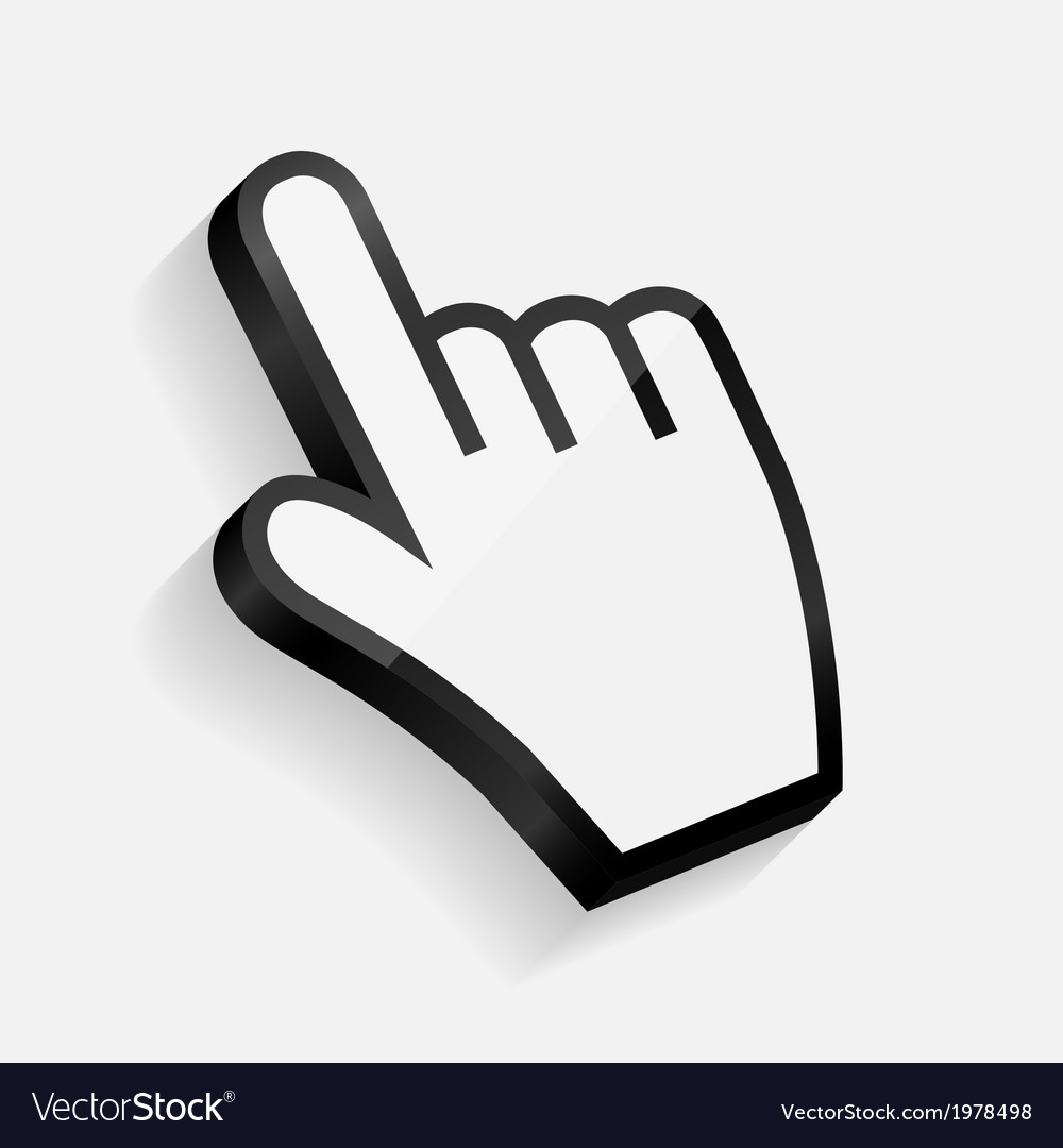 Hand Cursor Icon Royalty Free Vector Image - VectorStock