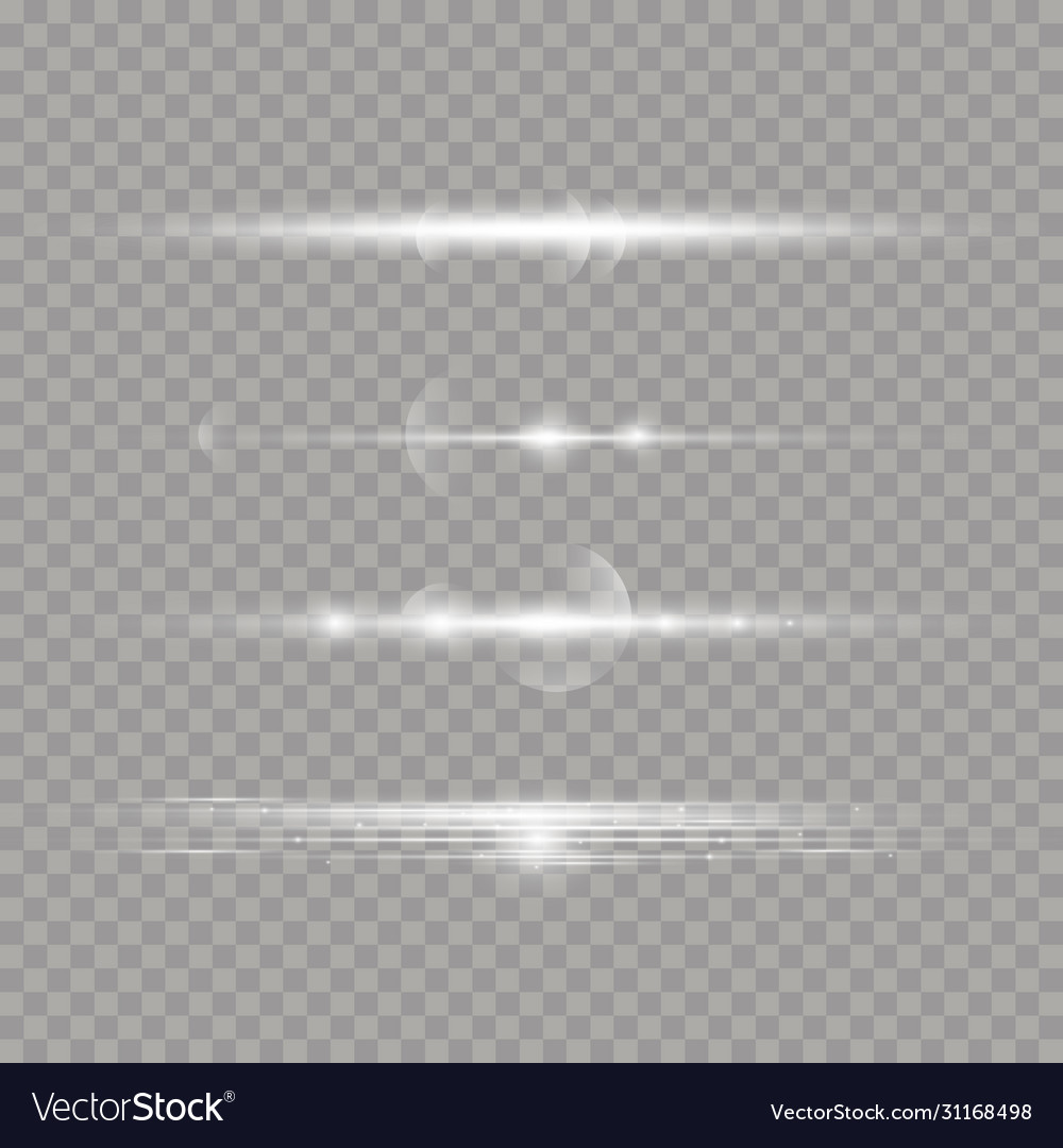 Horizontal light rays Royalty Free Vector Image
