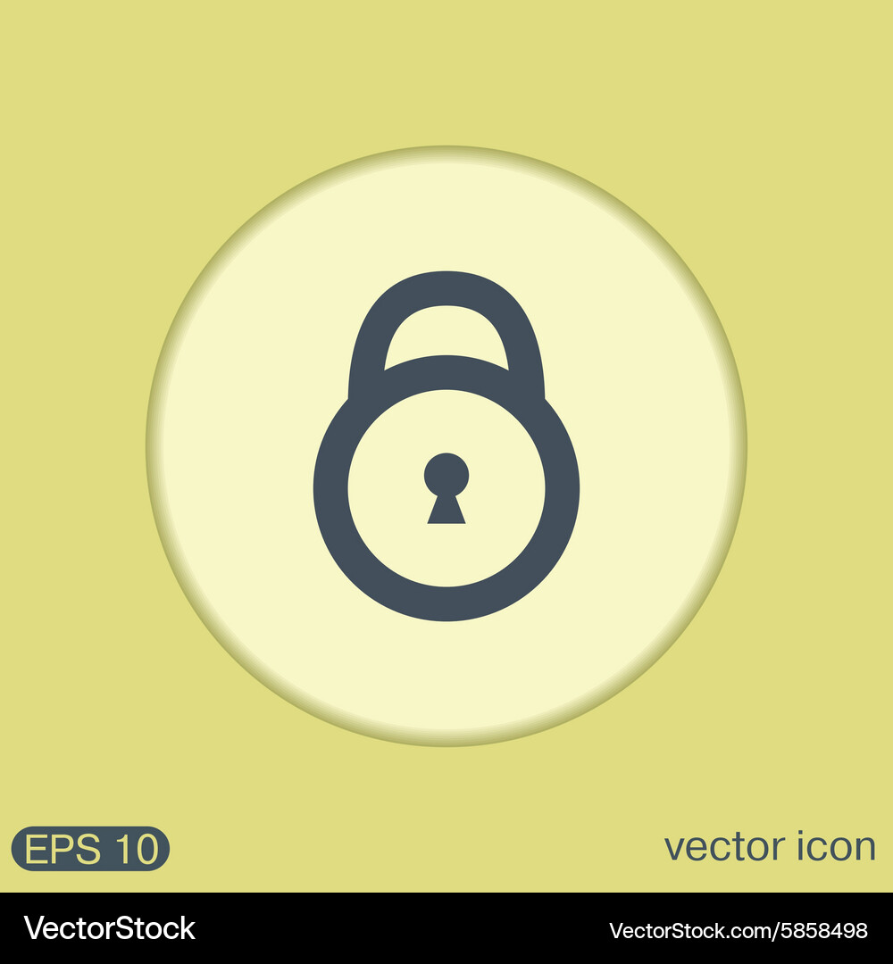 Padlock icon Royalty Free Vector Image - VectorStock