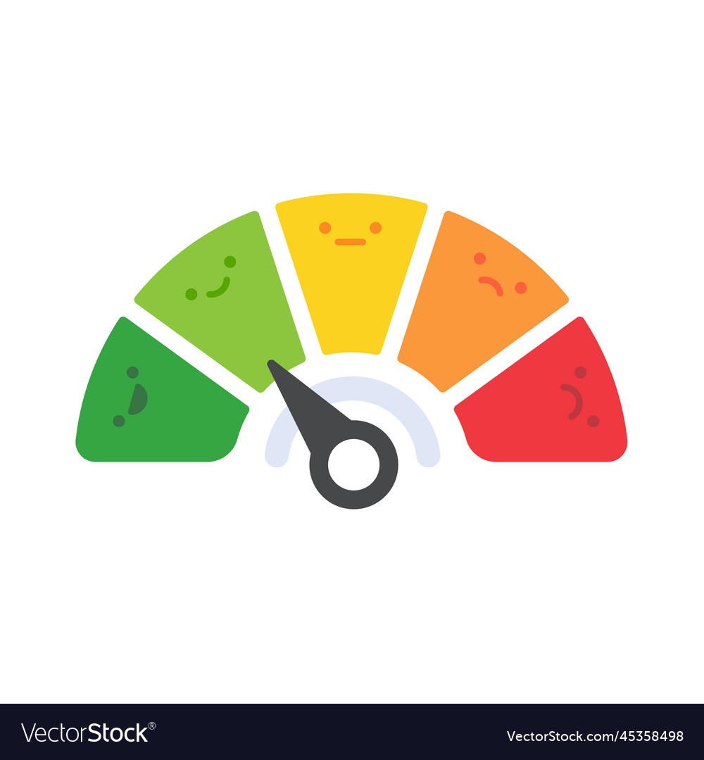 Poor and good customer satisfaction metrics bad Vector Image Poor and good customer satisfaction metrics bad Vector Image