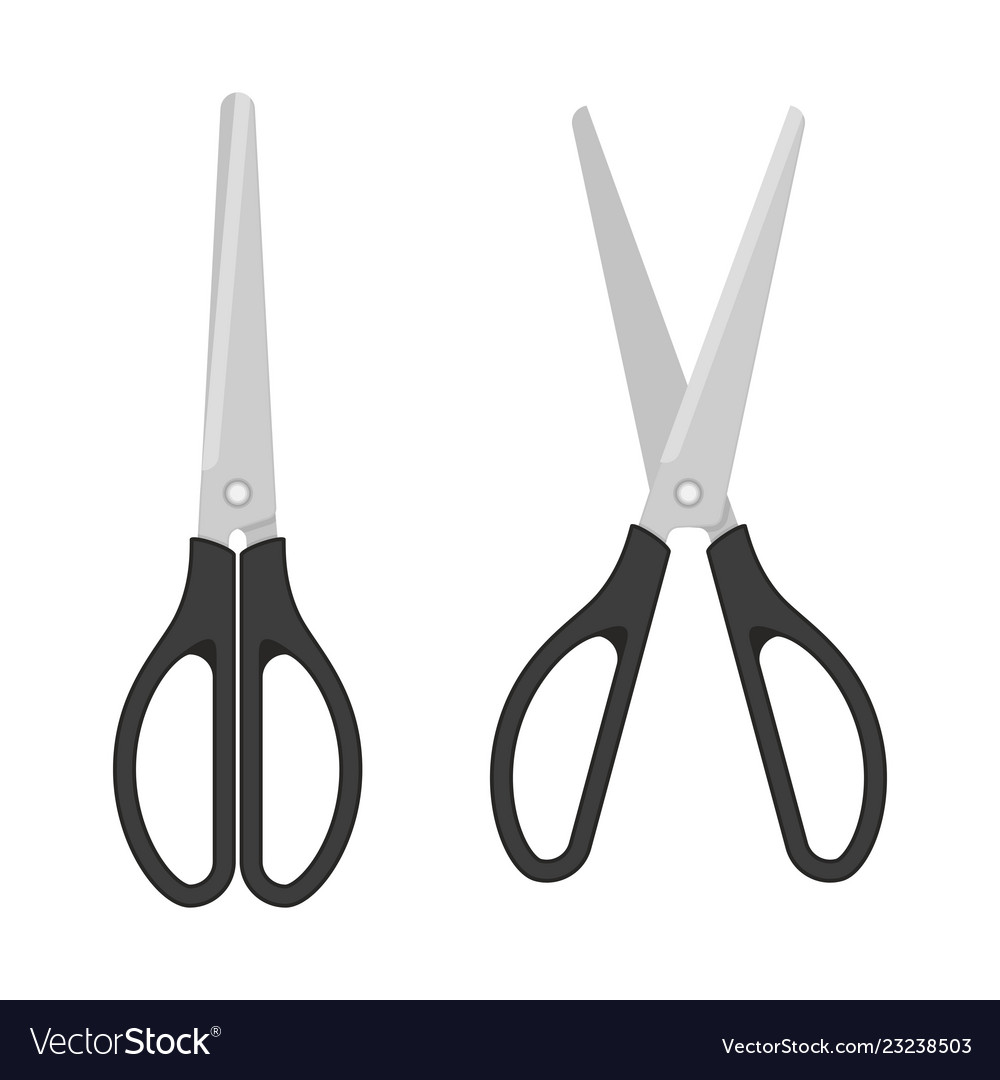 Black cissors Royalty Free Vector Image - VectorStock