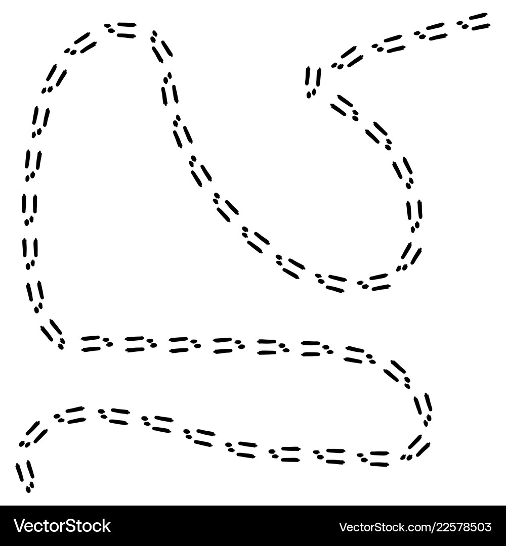 Footprints of the hare Royalty Free Vector Image