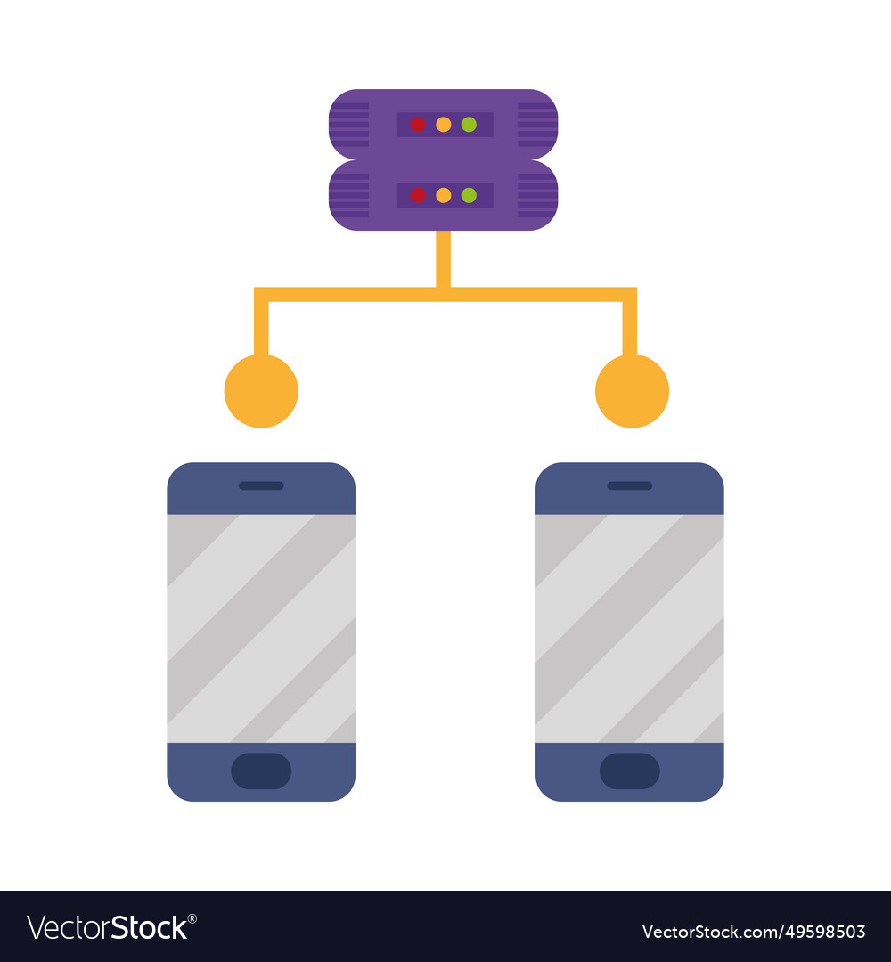 Phone data base Royalty Free Vector Image - VectorStock