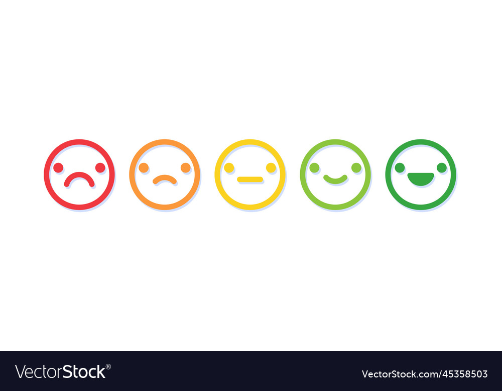 Poor and good customer satisfaction metrics bad Vector Image Poor and good customer satisfaction metrics bad Vector Image