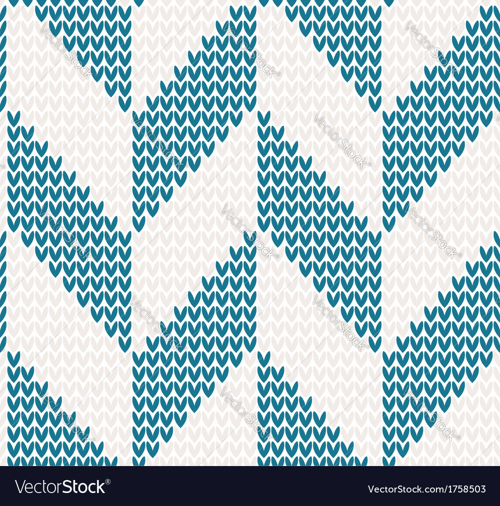 Seamless knitted pattern Royalty Free Vector Image