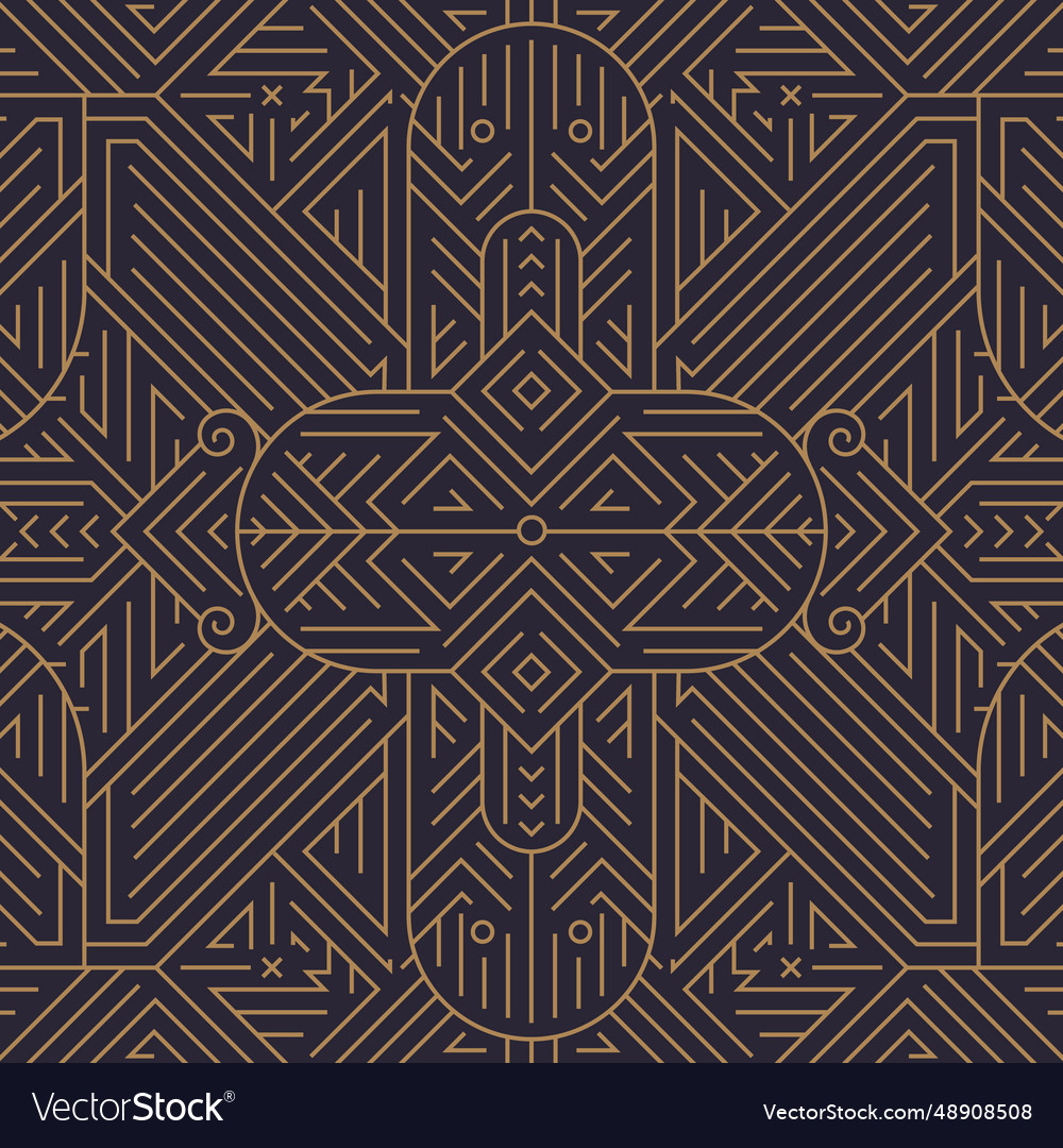 Abstract geometric line pattern seamless Vector Image