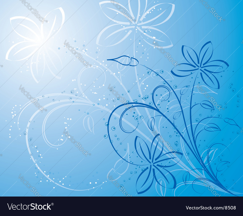 Background flower Royalty Free Vector Image - VectorStock